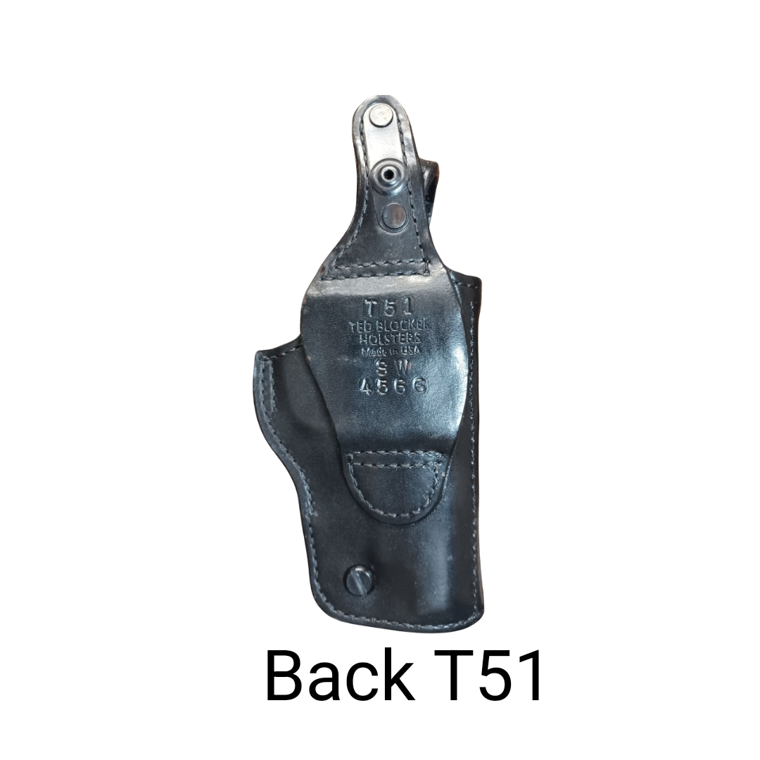 T51 Leather Training Duty Holster for Smith & Wesson 4566 - 1 Availabl ...